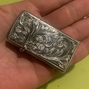 Vintage | Accessories | Vintage Sterling Zippo Case | Poshmark